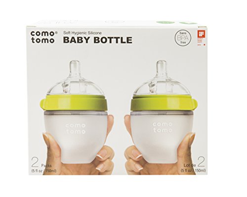 Comotomo Four Pack Bottle 150ml/5oz., Green