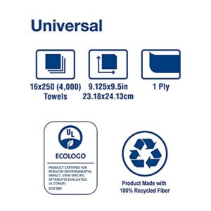 Tork Multifold Hand Towel Natural H2, Universal, 100% Recycled Fibers, 16 x 250 Sheets, MK530A