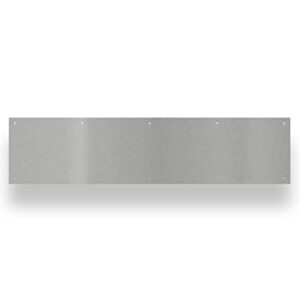 Hardware Essentials 852737 Aluminum Non-Magnetic, Screw-In, Door Kick Plate 8" x 34" Anodized Aluminum Finish ​​