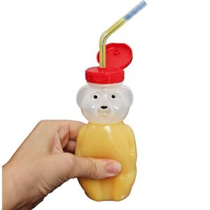 ARK's Bear Bottle Kit to Teach Straw Drinking - Includes Unique Valve & Mouthpiece