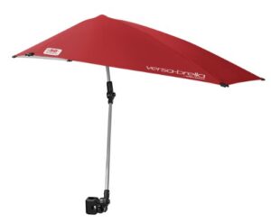 sport-brella versa-brella 4-way swiveling sun umbrella (firebrick red), regular