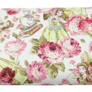 Loungefly Disney Beauty & The Beast Belle Mrs. Potts Pink Peony Floral Wallet