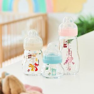 Mam Glass Bottle 170ml Silk Teat 0 Months +