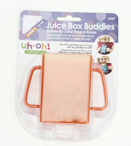 Mommy's Helper Juice Box Buddies, Orange, 3-Pack