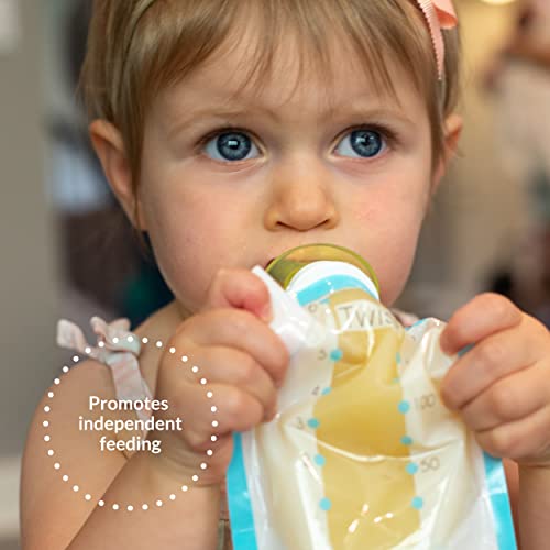 Kiinde Foodii Baby Food Maker System for Homemade Squeeze Pouches with Reusable Spouts, Spoons, Food Storage Pouch Starter Kit for Babies and Toddlers