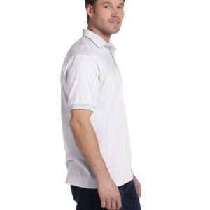 Hanes Men's Short-Sleeve Jersey Polo (Pack of 2), White, Large