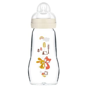 mam feel good glass bottle (260 ml, unisex)