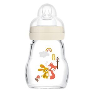 mam feel good glass baby bottle 170ml unisex