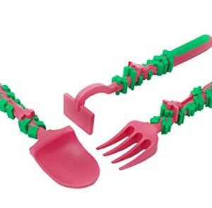 Constructive Eating - Toddler Utensils Made in USA - Garden Silverware for Toddlers - Garden Utensils for Kids - Toddler Utensils 2 Year Old - Toddler Silverware - Constructive Eats