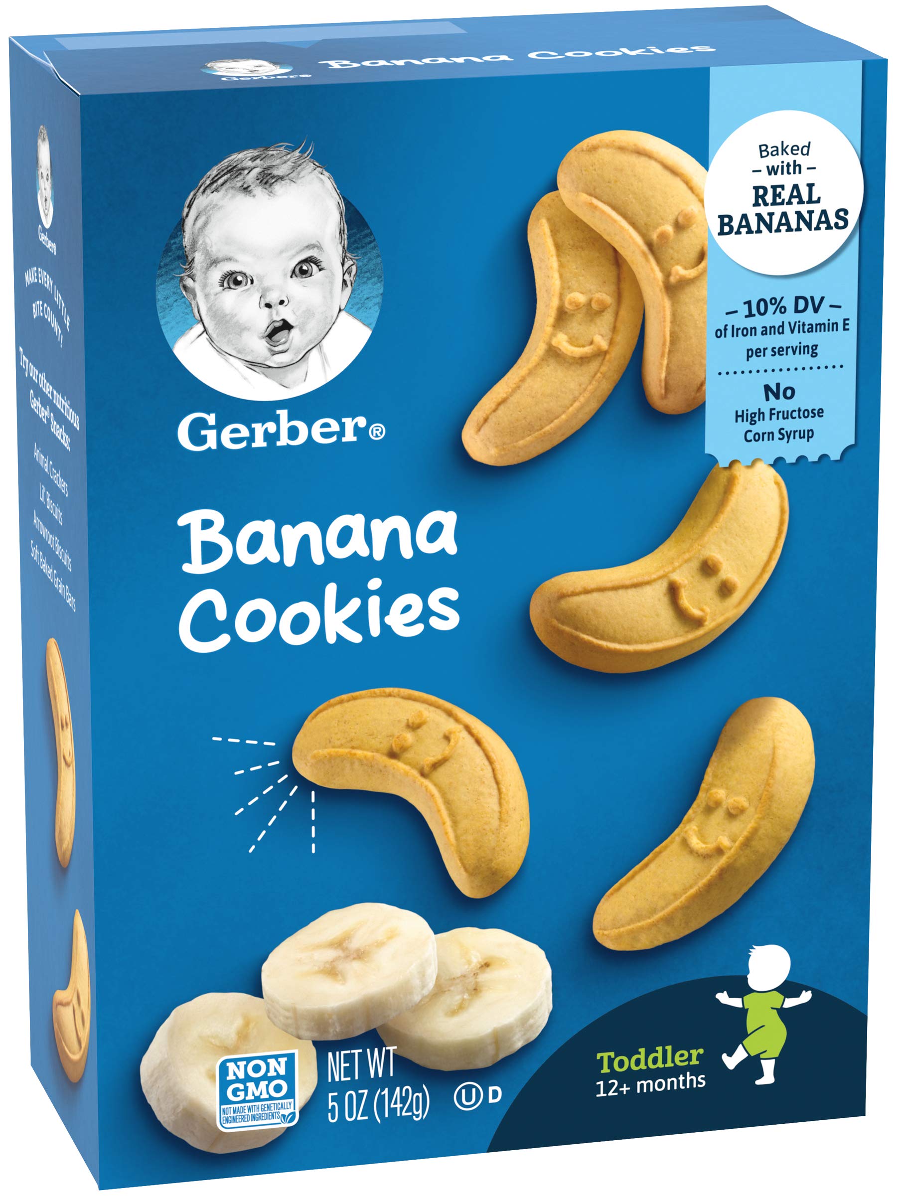 Gerber Graduates Banana Cookies 5 Oz,for Todder