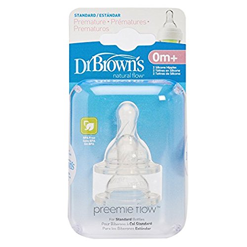 Dr. Brown's Natural Flow Preemie Standard Nipple - 8 Nipples