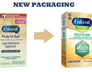 Enfamil Poly-Vi-Sol Multivitamin Supplement Drops for Infants and Toddlers, 1.67 fl oz (50 ml) Size: Pack of 1 Newborn, Kid, Child, Childern, Infant, Baby