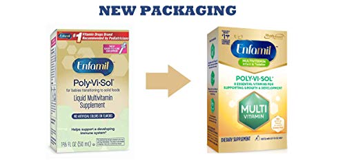 Enfamil Poly-Vi-Sol Multivitamin Supplement Drops for Infants and Toddlers, 1.67 fl oz (50 ml) Size: Pack of 1 Newborn, Kid, Child, Childern, Infant, Baby