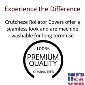 Crutcheze Made in USA Rollator Walker Seat and Backrest Covers | Designer Fashion Accessories (Peacock Feathers)