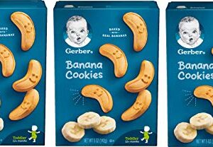 Gerber Graduates BANANA COOKIES 5oz. (Pack of 3)