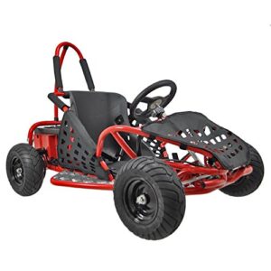 go-bowen baja 1000w 48v electric kids go-kart - red