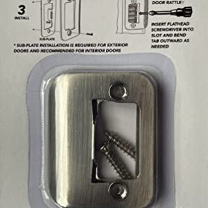 Gator Door Latch Restorer - Strike Plate (Satin Nickel)