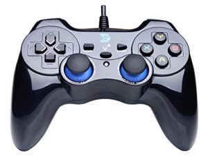 zd-v+ usb wired gaming controller gamepad for pc/laptop computer(windows xp/7/8/10/11) & ps3 & android & steam - [black]