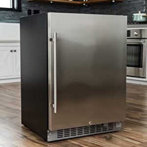 EdgeStar CBR1501SLD 5.49 Cu. Ft 142 Can Built-in Stainless Steel Beverage Cooler