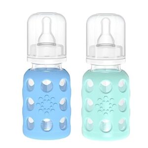 Lifefactory Baby Bundle - Bottle Set - Sky/Mint - 4 oz - 2 pk