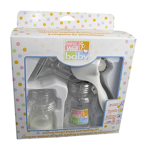 Being Well Baby Manual Breast Pump and Feeding Set