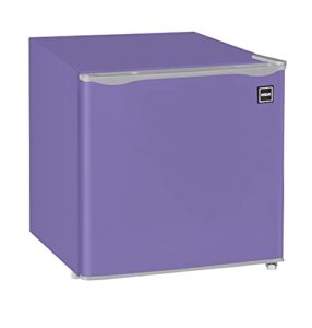 rca rfr160-purple fridge, 1.6 cubic feet, perfect for skincare, foods, medications-purple