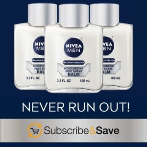 Nivea Men Maximum Hydration Post Shave Balm with Aloe Vera and Provitamin B5, 3 Pack of 3.3 Fl Oz Bottles