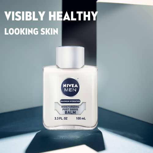 Nivea Men Maximum Hydration Post Shave Balm with Aloe Vera and Provitamin B5, 3 Pack of 3.3 Fl Oz Bottles