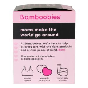 Bamboobies Disposable Nursing Pads for Breastfeeding & Sensitive Skin, Super-Absorbent Milk Proof Pads, Perfect Baby Shower Gifts, 60 Count