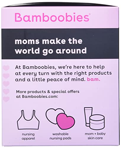 Bamboobies Disposable Nursing Pads for Breastfeeding & Sensitive Skin, Super-Absorbent Milk Proof Pads, Perfect Baby Shower Gifts, 60 Count