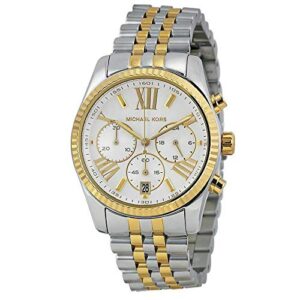 michael kors women's two tone lexington watch, silver/gold, one size