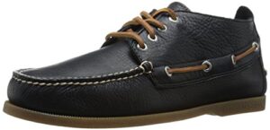 sperry men's authentic original chukka boot, black tumbled, 10.5 m us