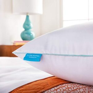 Linenspa Shredded Gel Memory Foam Pillow - Side, Stomach, Back Sleeper - Medium Firm - Queen Size