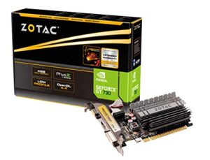 zotac geforce gt 730 zone edition 4gb ddr3 pci express 2.0 x16 (x8 lanes) graphics card (zt-71115-20l)