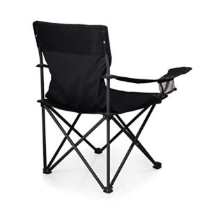 PTZ Camp Chair - Picnic Chair - Beach Chair with Carrying Bag, (Black)