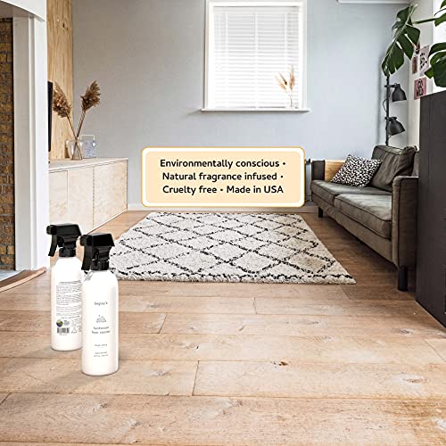 Begley's Natural Hardwood Floor Cleaner - 24oz Wooden Floor Cleaner Spray Bottle - Wood Floor Cleaner - Hardwood Cleaner - Pet Safe Floor Cleaner for Mopping - Citrus Scent Pet Friendly Floor Cleaner