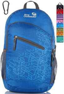 outlander packable handy lightweight travel hiking backpack daypack-dark blue