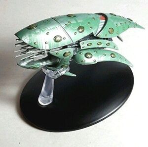 #39 star trek romulan drone die cast metal ship-uk/eaglemoss w magazine