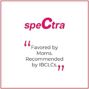 Spectra - Cooler Bag Storage Kit for Breast Milk - Pink (Ice Pack and 2 Wide Neck Bottles)