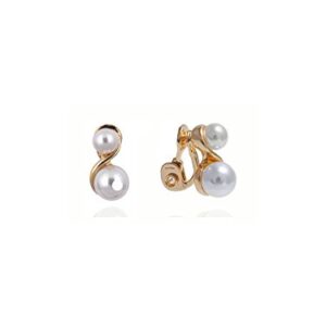 Anne Klein Gold-Tone & Faux Pearl Clip-On Earrings