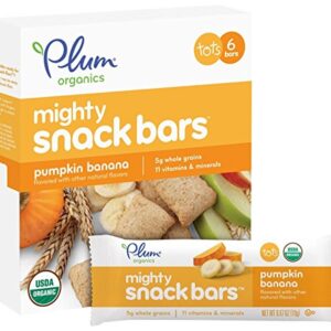 Plum Organics Pumpkin Banana Mighty Bar, 0.67 Oz, 6 Ct