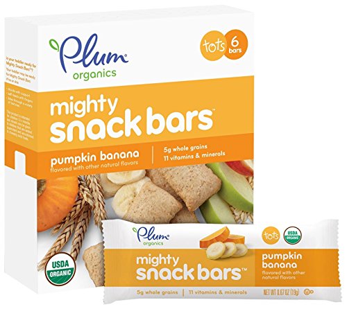 Plum Organics Pumpkin Banana Mighty Bar, 0.67 Oz, 6 Ct