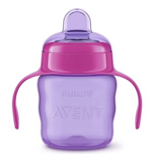 Philips Avent Classic Soft Spout Cup, 200ml (Pink/Purple)