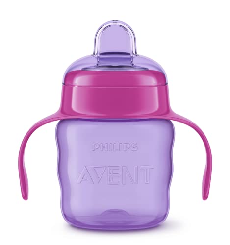 Philips Avent Classic Soft Spout Cup, 200ml (Pink/Purple)