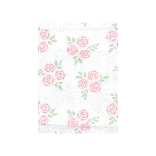 Hudson Baby Unisex Baby Cotton Flannel Burp Cloths Bundle, Pastel Butterfly, One Size