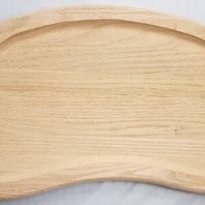 Solid Grooved Red Oak High Chair Tray Wood Antique Vintage Baby Toddler Infant seat