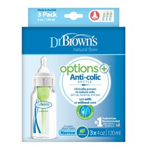 Dr. Brown's Options Narrow Bottle, 3 Count (Pack of 1)