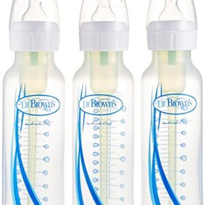 Dr. Brown's Options Narrow, 3 Pack, Clear, 8 Ounce