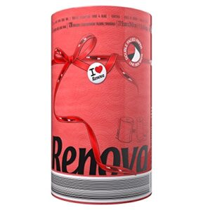 renova red label kitchen paper towels, 1 roll 120 sheets