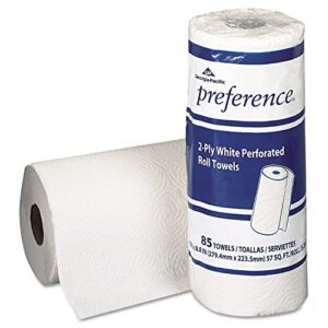 Georgia Pacific 27385 Perforated Paper Towel Roll, 8 4/5 X 11, White, 85/Roll, 30 Rolls/Carton